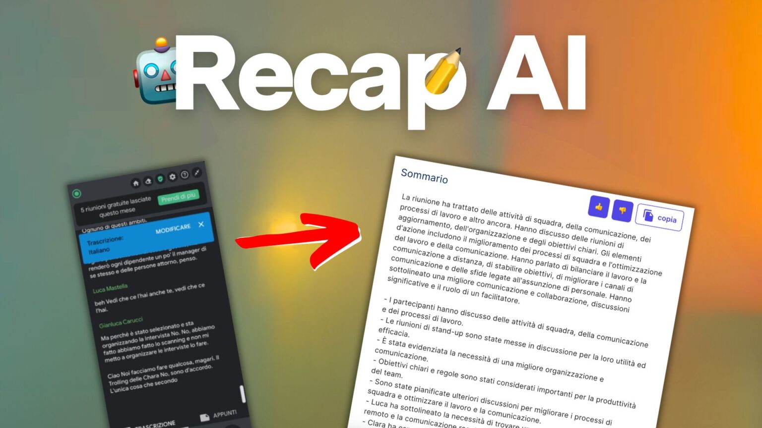 Trascrizione automatica: come generare un recap con l'AI